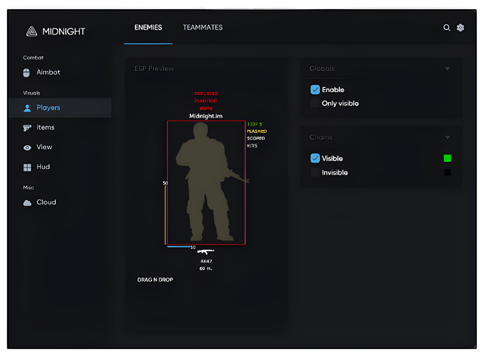 Midnight CS2 Mod Menu » RevUnity