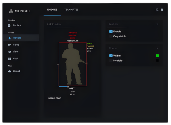 Midnight CS2 Mod Menu » RevUnity