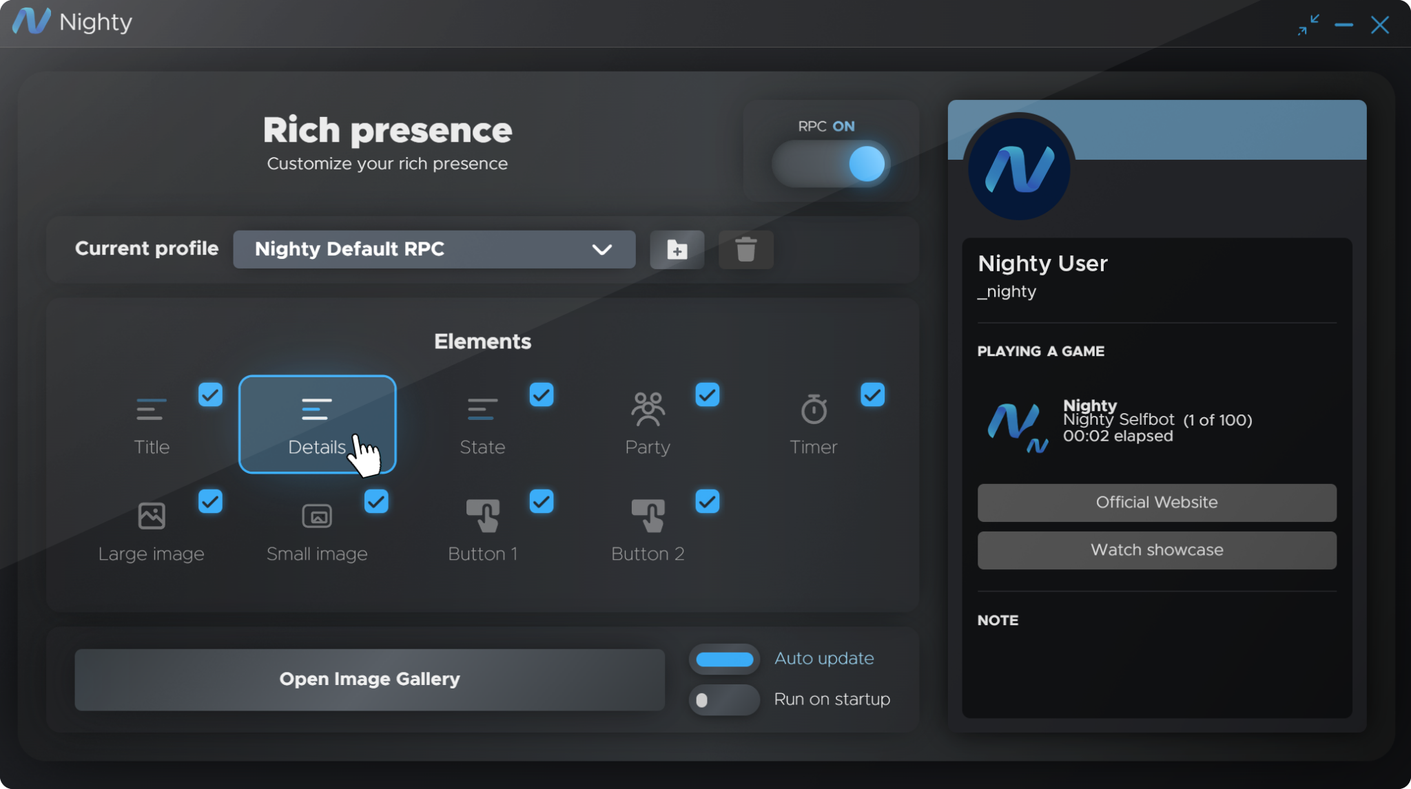 Nighty Selfbot » RevUnity