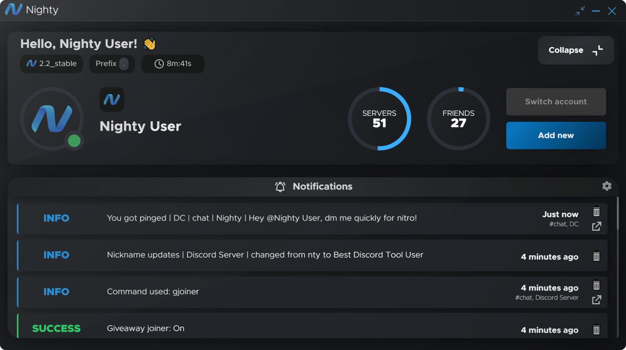 Nighty Selfbot » RevUnity