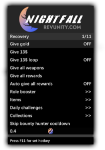Nightfall RDR2 Mod Menu » RevUnity