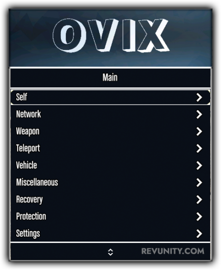 Ovix GTAV Mod Menu » RevUnity